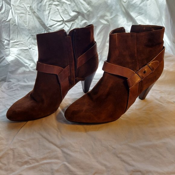 Cole Haan | Shoes | Cole Haan D3846 Air Calico Brown Suede Leather Side ...